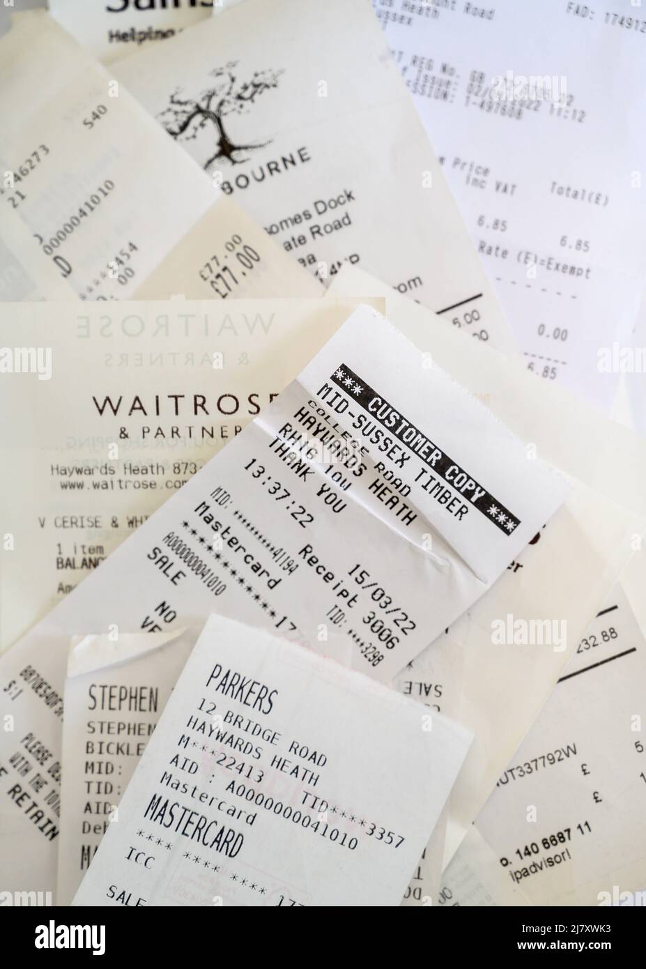 Proof of purchase receipts hi-res stock photography and images - Alamy