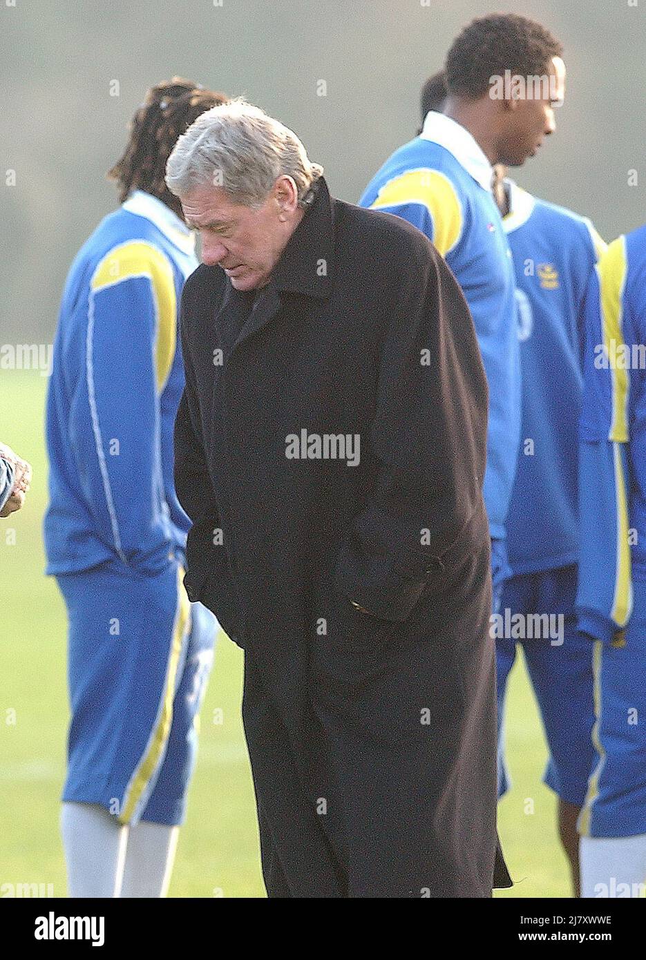 PORTSMOUTH CHAIRMAN MILAN MANDARIC AFTER ADDRESSING HIS PLAYERS. PIC ...