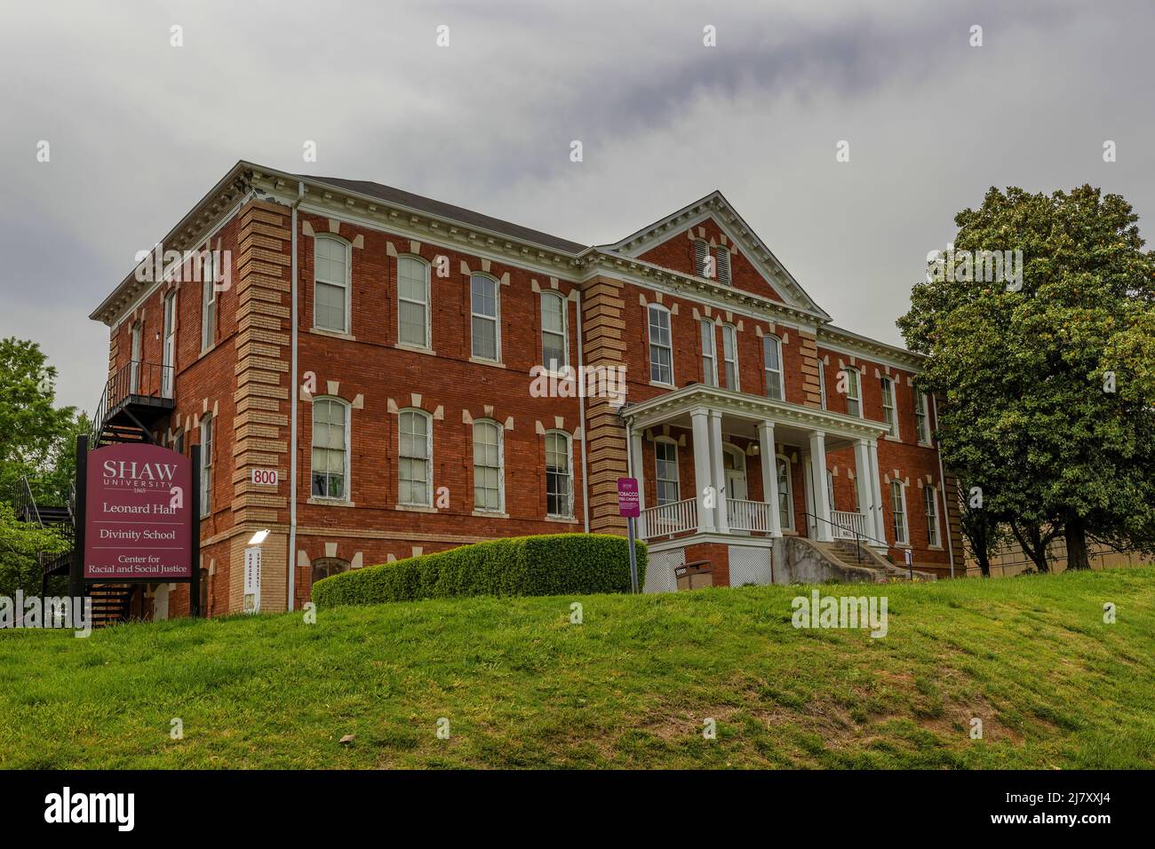 Raleigh, North Carolina, USA - May 1, 2022: Tyler Hall was erected in ...
