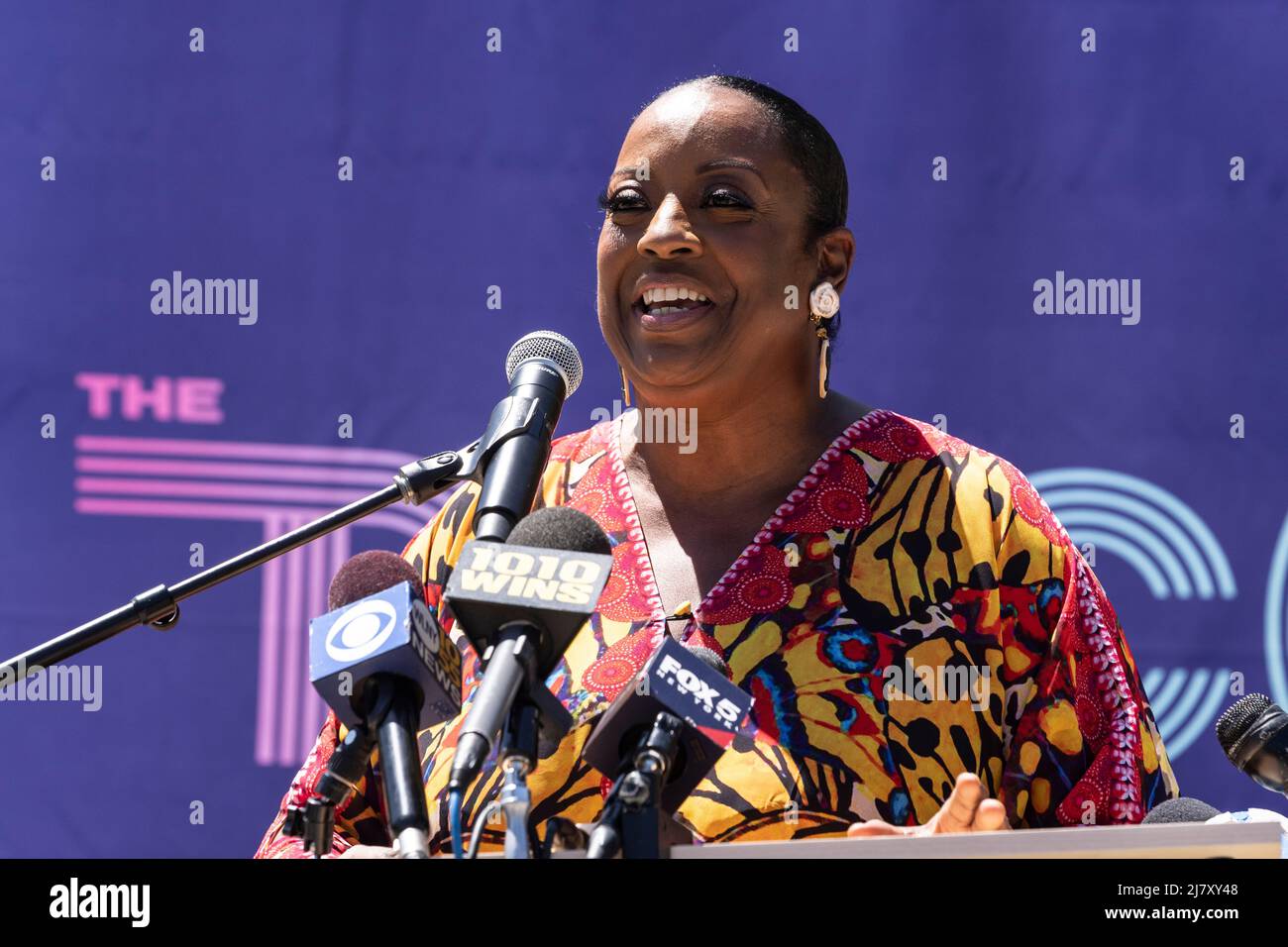 New York, NY - May 10, 2022: Chef Melba Wilson speaks at The DiscOasis ...