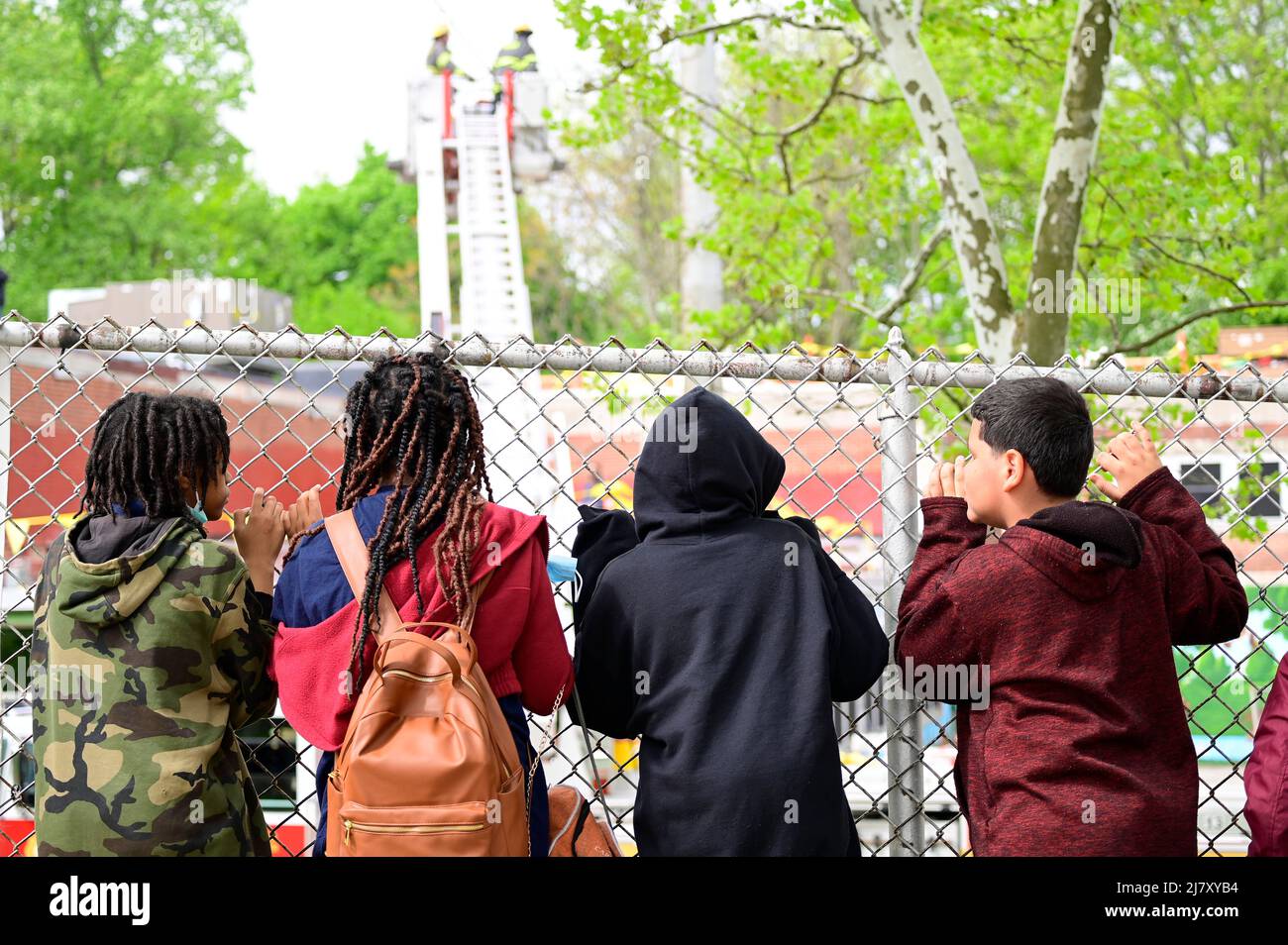 Fire safety school students hi-res stock photography and images - Alamy