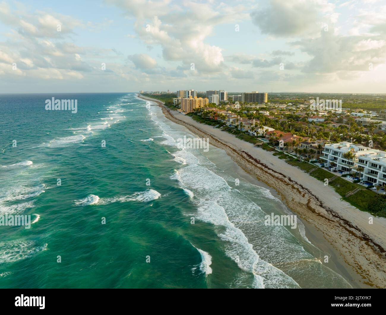 Aerial drone photo of luxury homes in Highlands Beach FL USA Stock ...