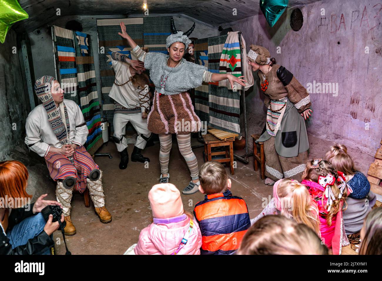 Odesa, Ukraine - May 7, 2022 - Actors of the Yurii Olesha Odesa Young ...