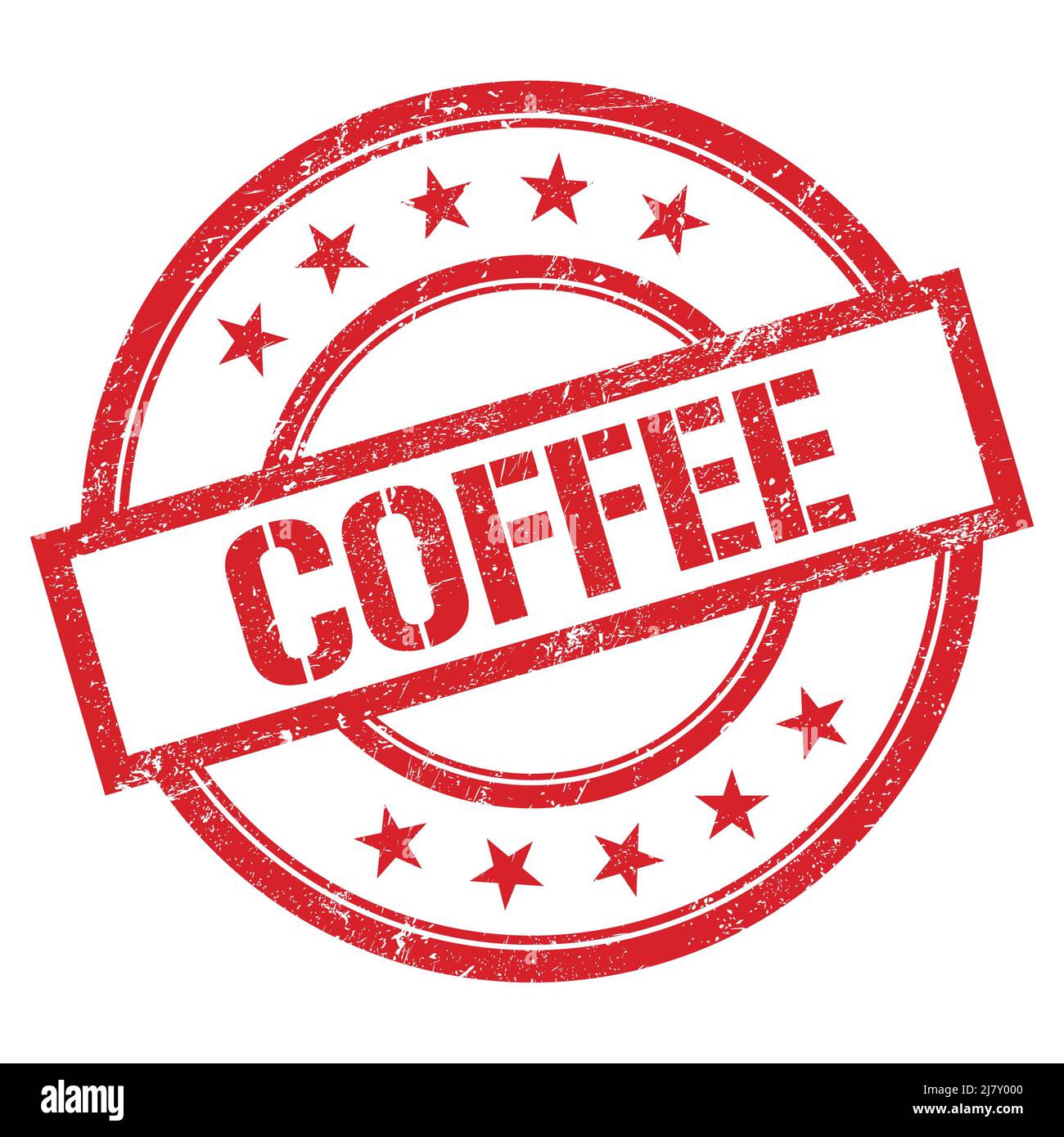 COFFEE text written on red round vintage rubber stamp Stock Photo - Alamy