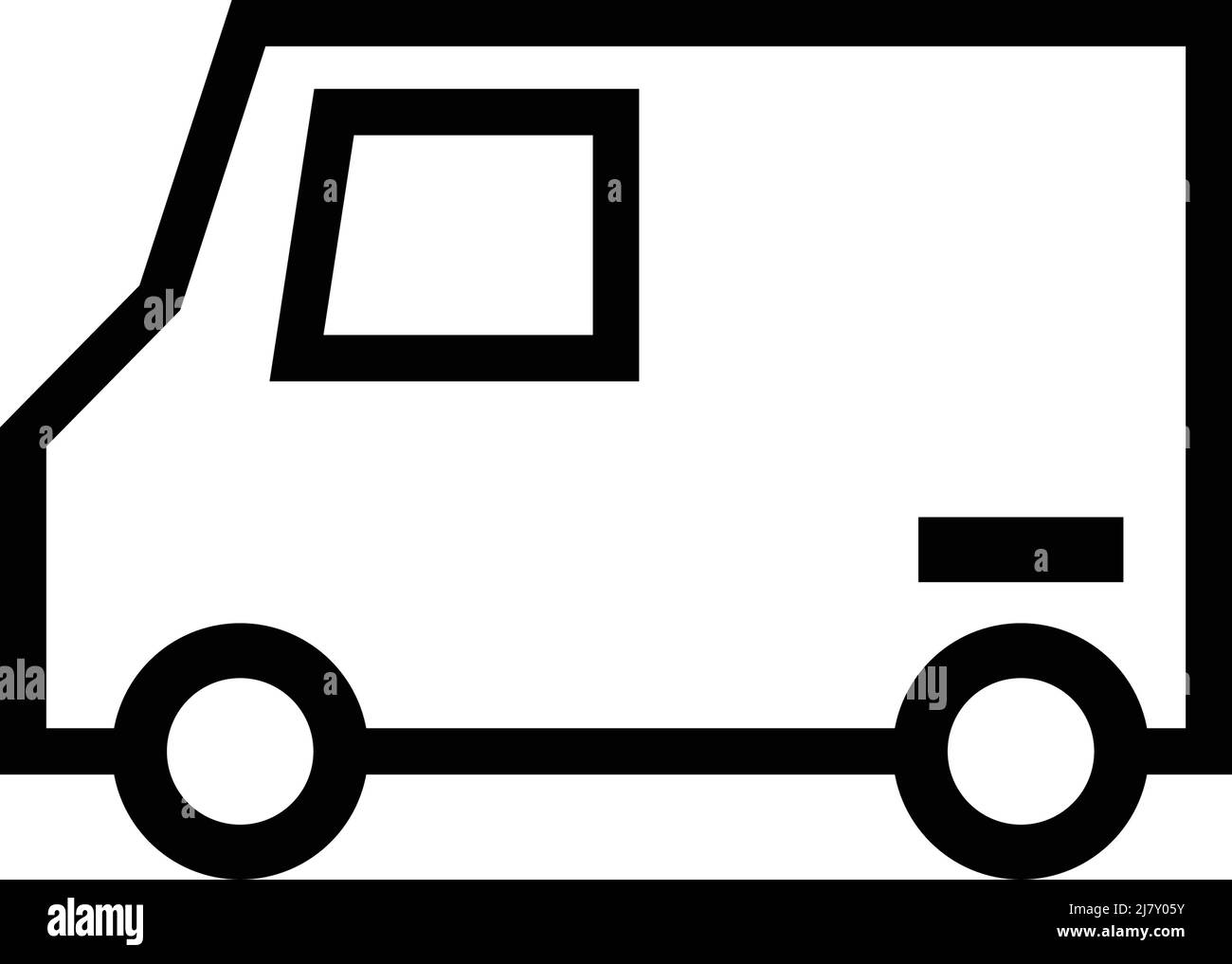 Van truck icon editable Cut Out Stock Images & Pictures - Alamy