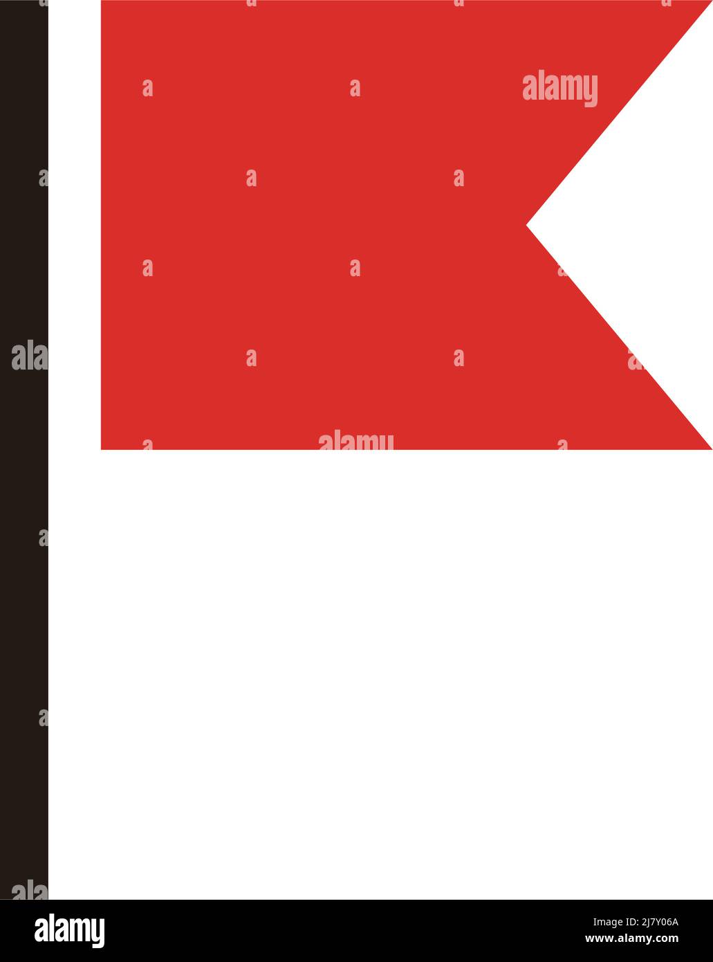 Red flag icon. Flat design vector. Editable vector Stock Vector Image ...