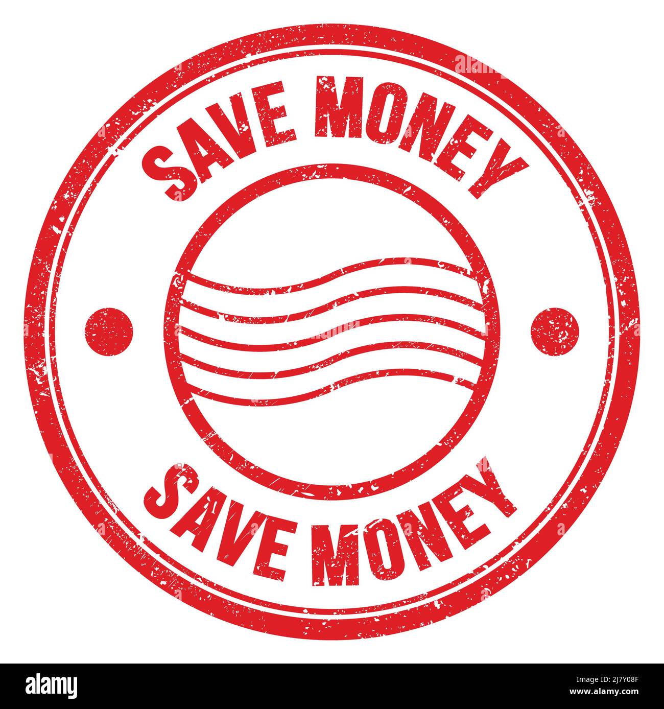 SAVE MONEY word written on red round postal stamp sign Stock Photo - Alamy