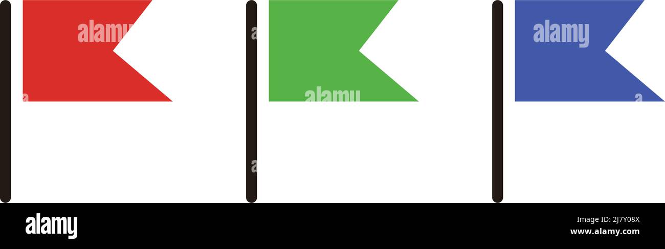 Flat design flag icon set. Editable vector Stock Vector Image & Art - Alamy