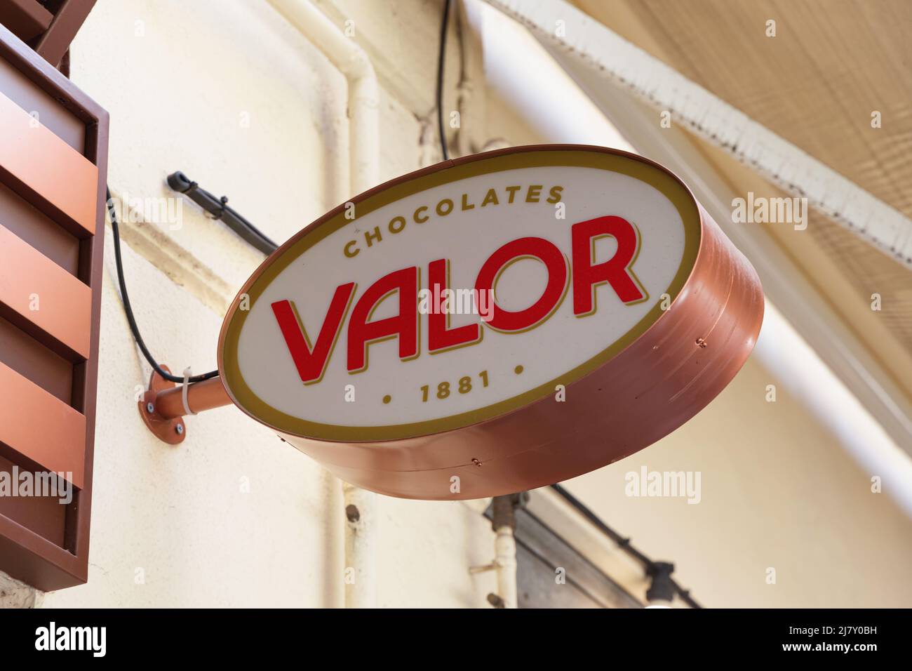VALENCIA, SPAIN - MAY 05, 2022: Chocolates Valor is a family business ...
