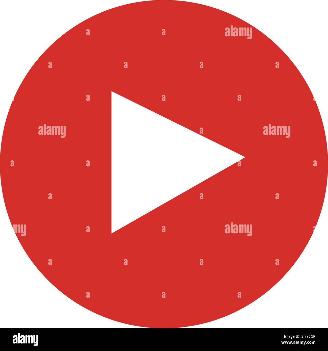 Play button. Play video and music. Editable vector Stock Vector Image ...
