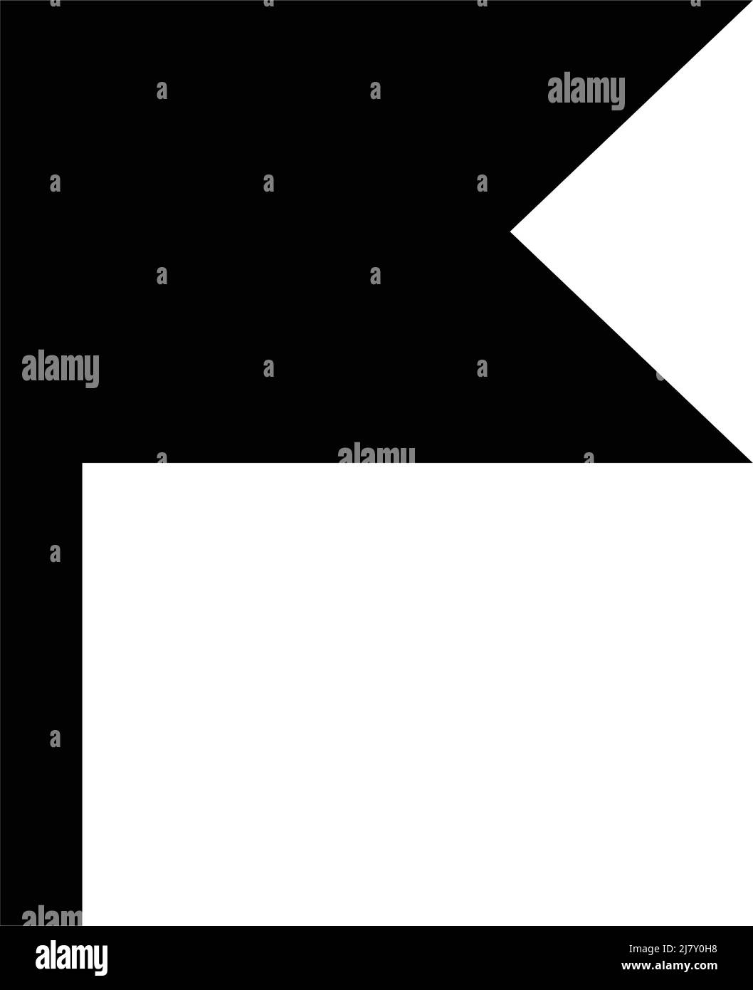 Simple flag silhouette icon. Editable vector Stock Vector Image & Art ...