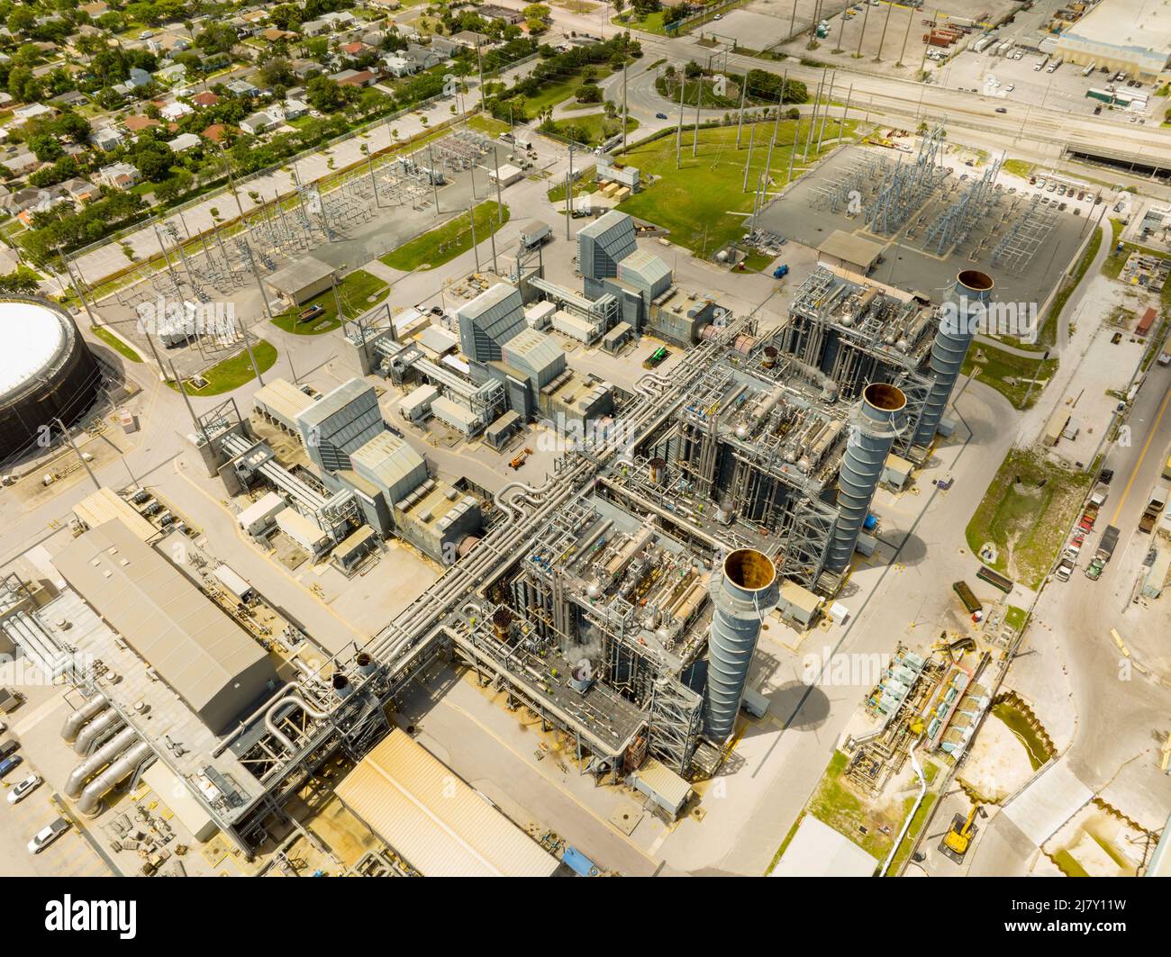 Florida Power and Light power plant Riviera Beach FL Stock Photo - Alamy