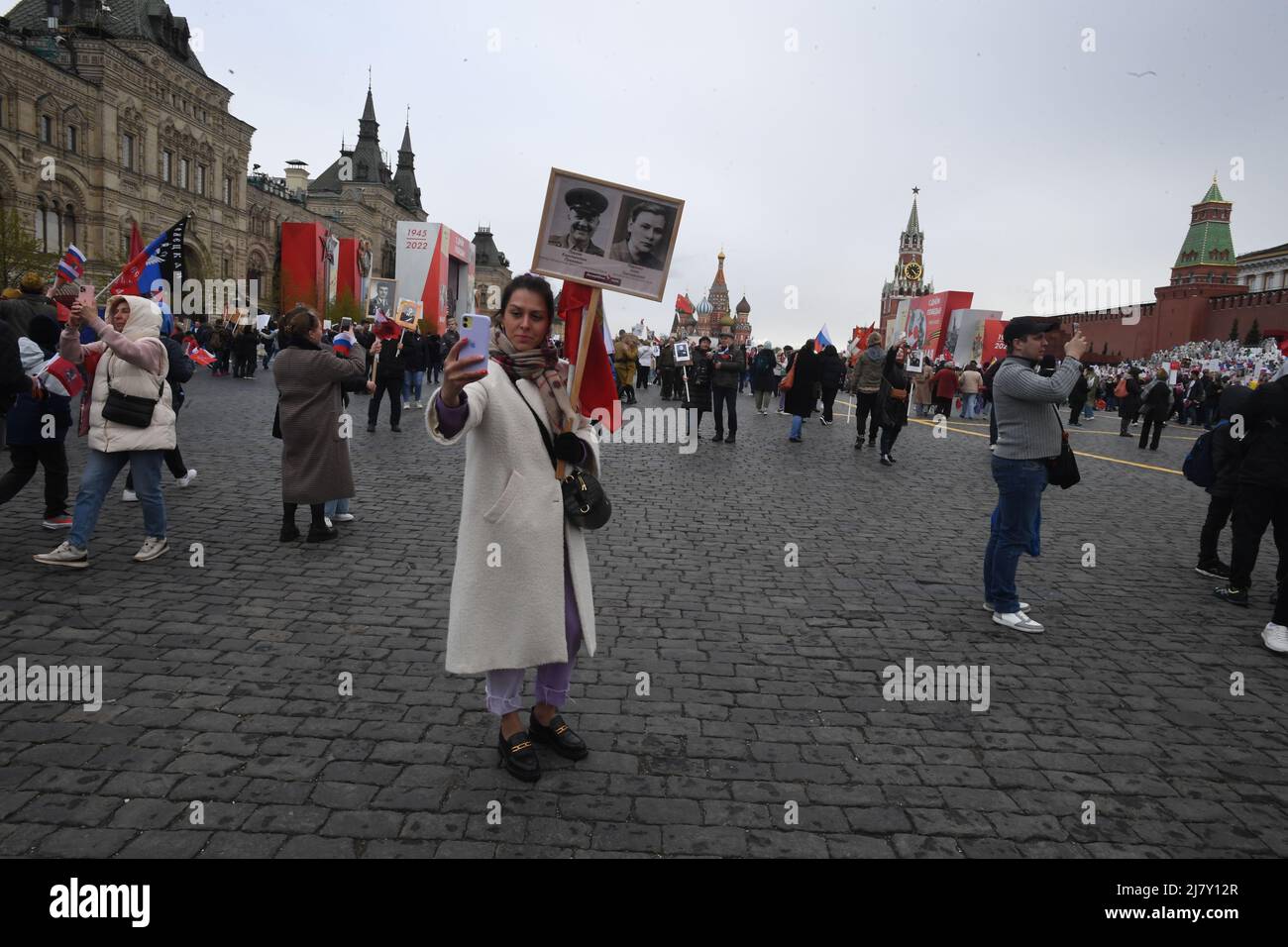Moscow. Participants an aktsii'bessmertny regiment', the devoted 77th ...
