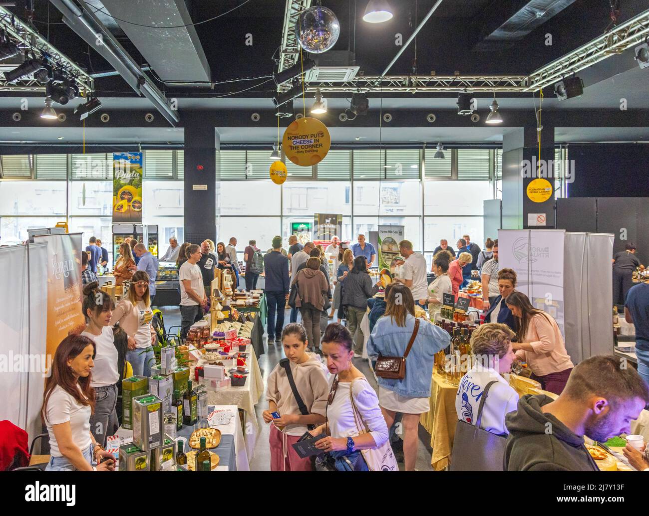 Belgrade, Serbia - May 07, 2022: People Crowd at Balkans Cheese ...