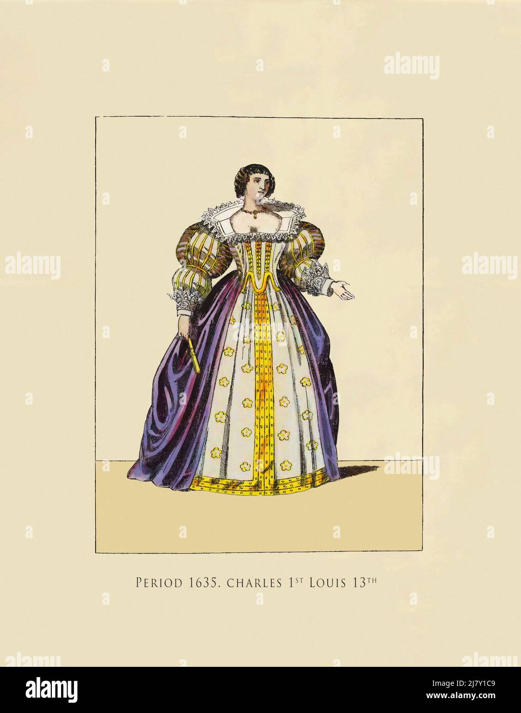 Period 1635. Charles 1st Louis 13th Stock Photo - Alamy