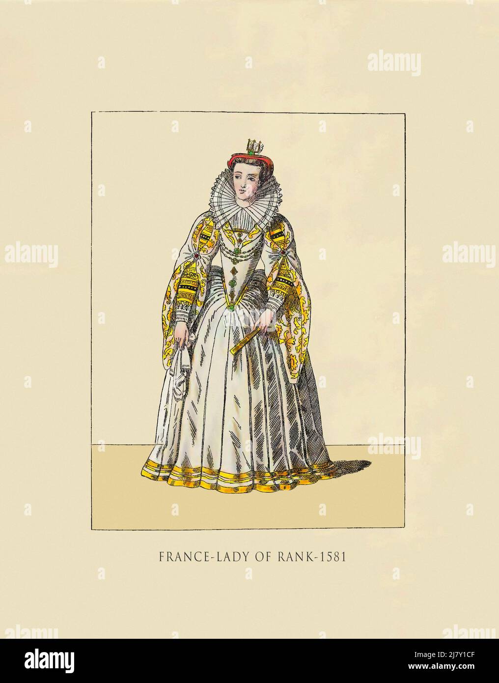 France - Lady of Rank 1581 Stock Photo - Alamy