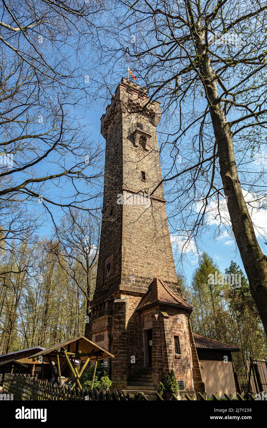 Bismarck Tower On The Kesselberg Near Neustadt/Orla, Thuringia, Germany ...