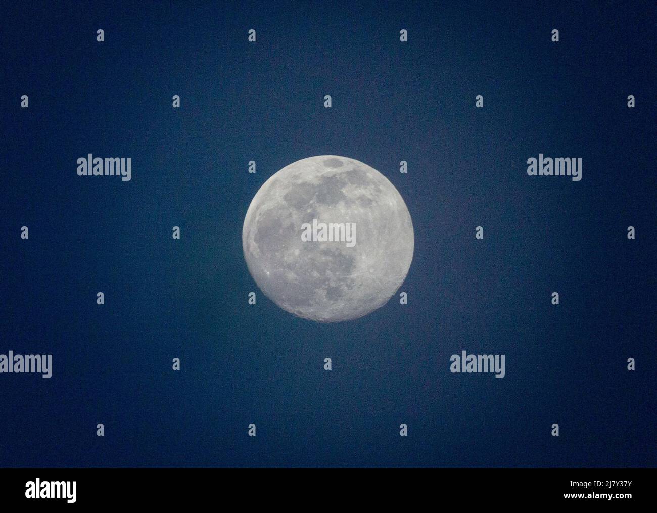 Waxing Spring Moon Stock Photo - Alamy