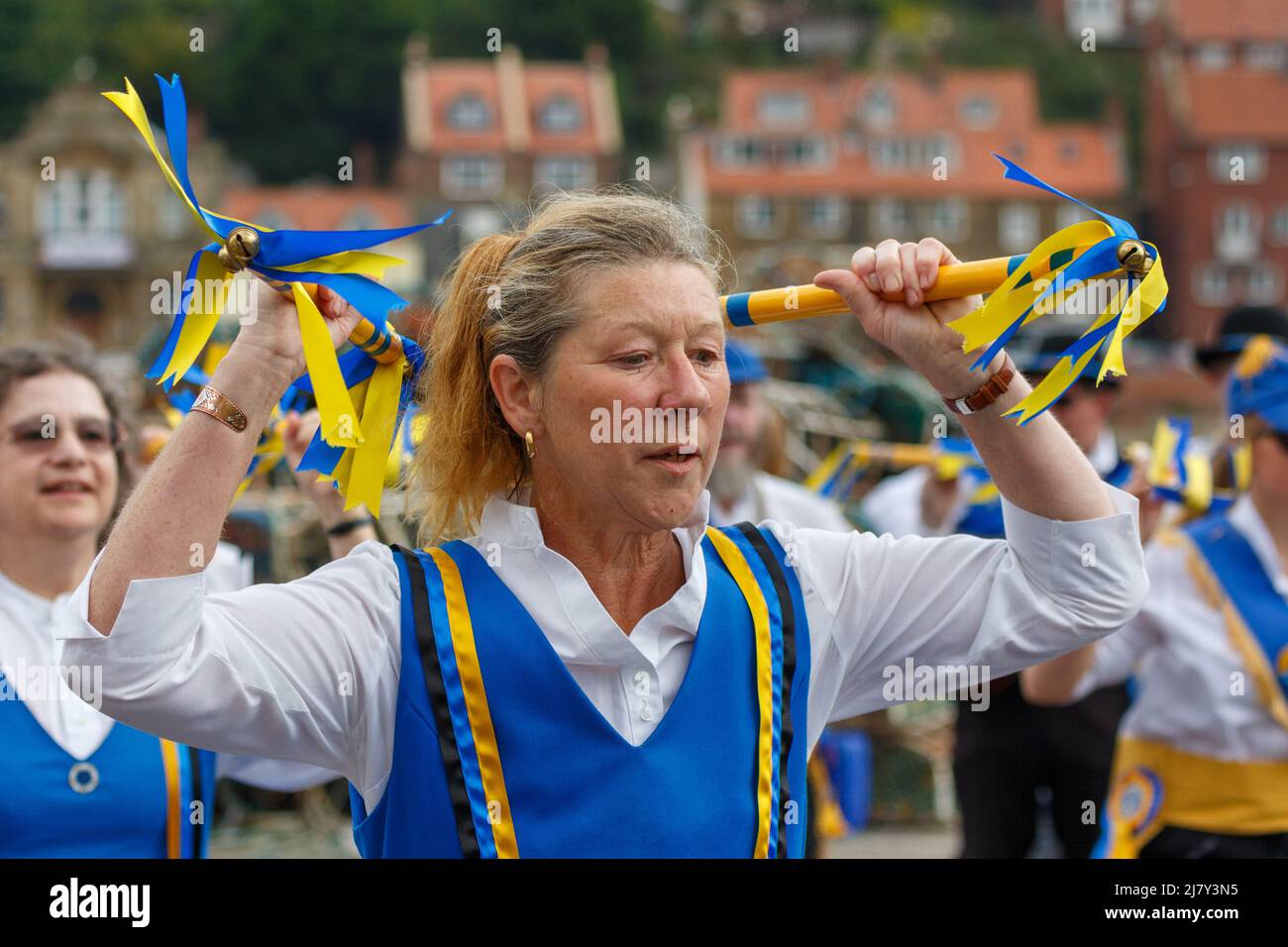 Traditional and Morris Dancing at the Whitby Folk Week Stock Photo - Alamy