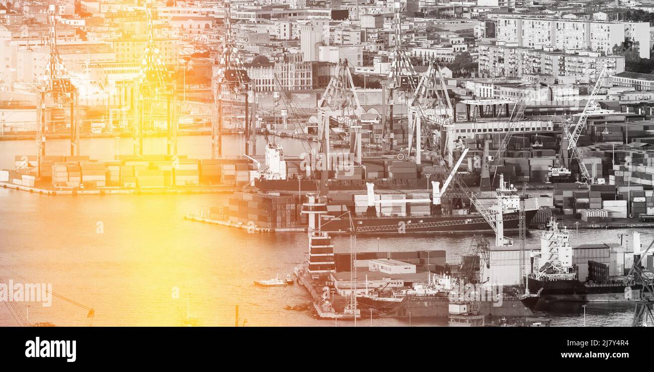 Naples ship container ship hi-res stock photography and images - Alamy