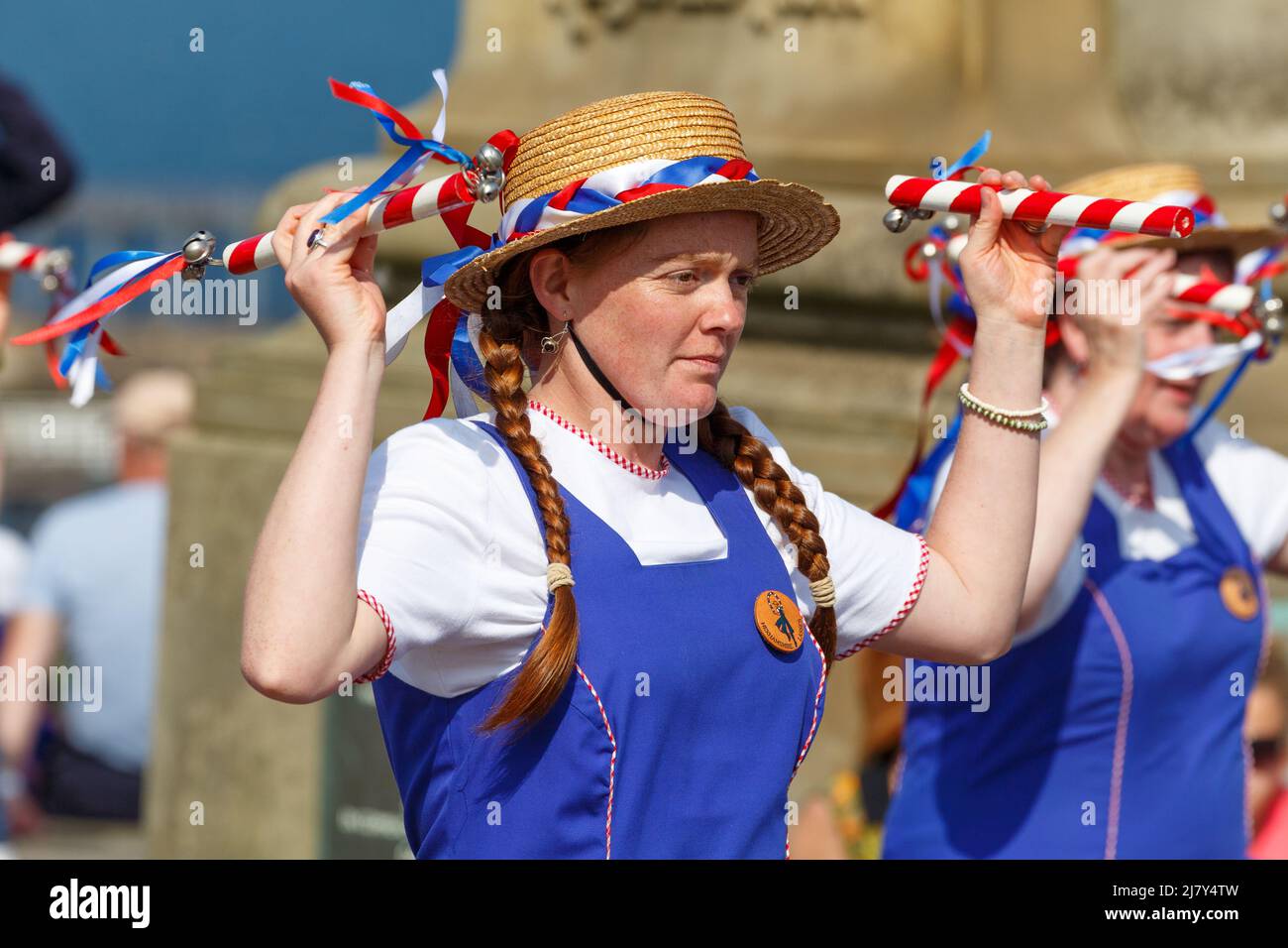 Traditional and Morris Dancing at the Whitby Folk Week Stock Photo - Alamy