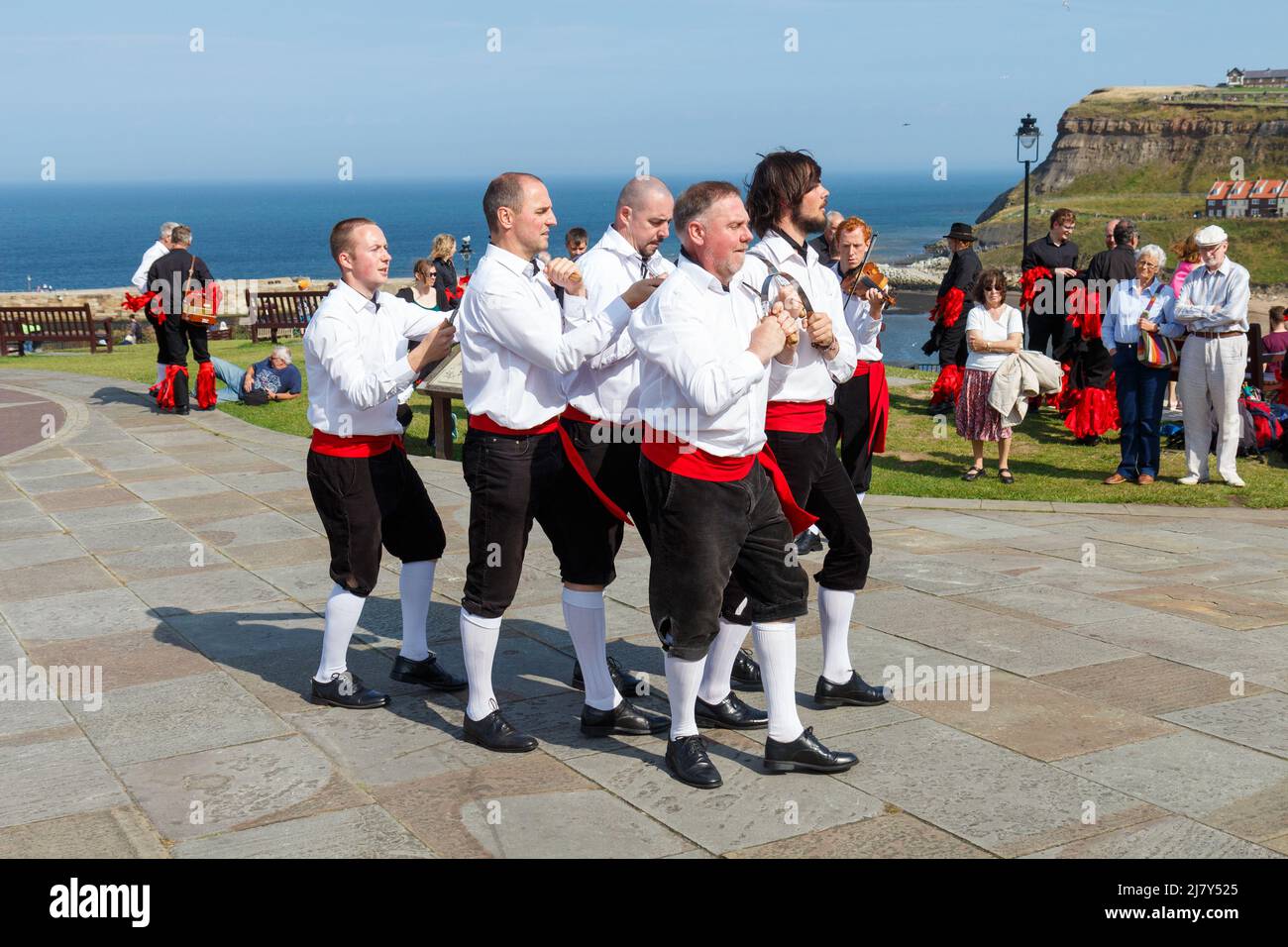 Traditional and Morris Dancing at the Whitby Folk Week Stock Photo - Alamy