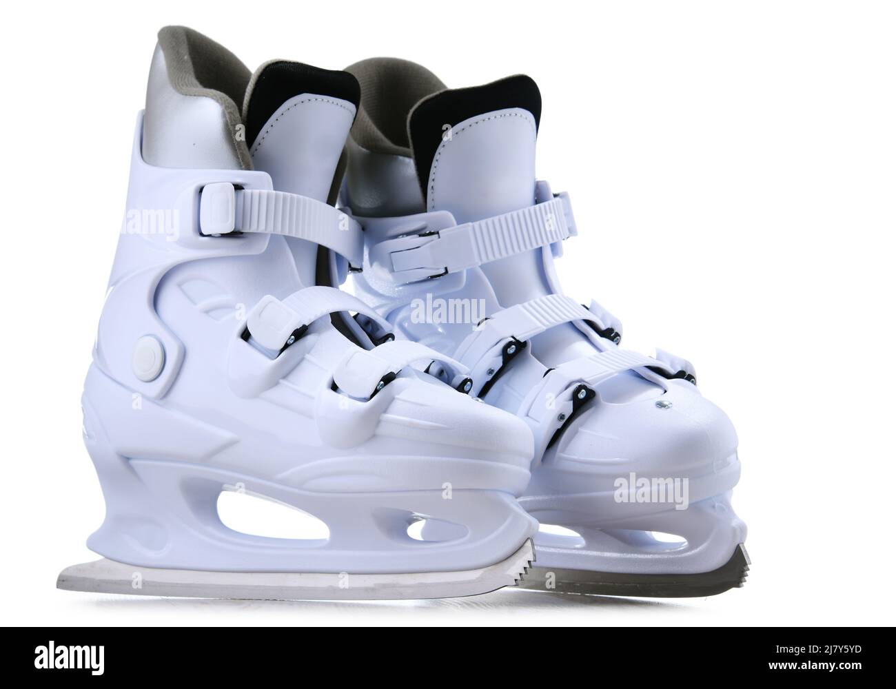 A pair of ice skates isolated on white background Stock Photo - Alamy