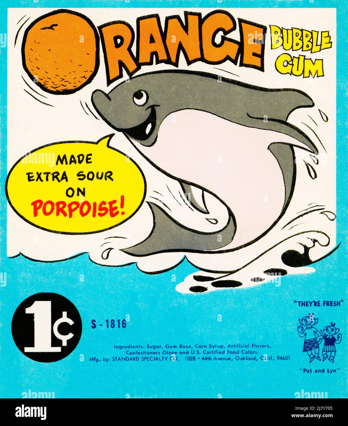 Orange Bubble Gum Stock Photo - Alamy