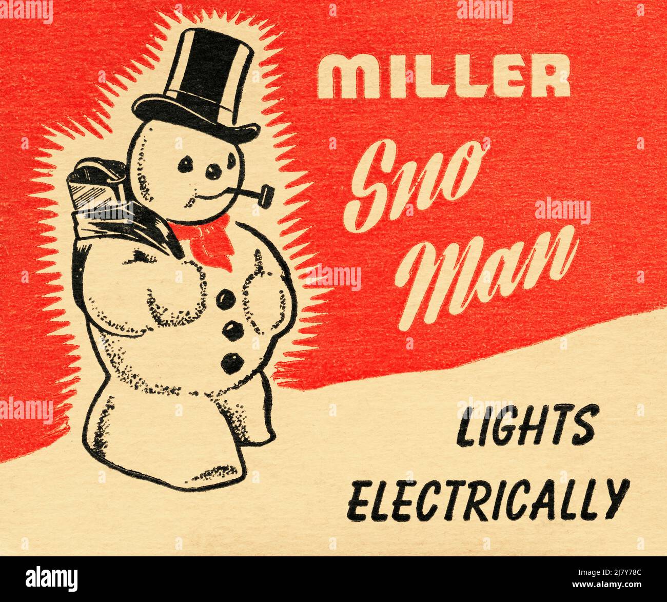 Miller Sno Man Stock Photo - Alamy