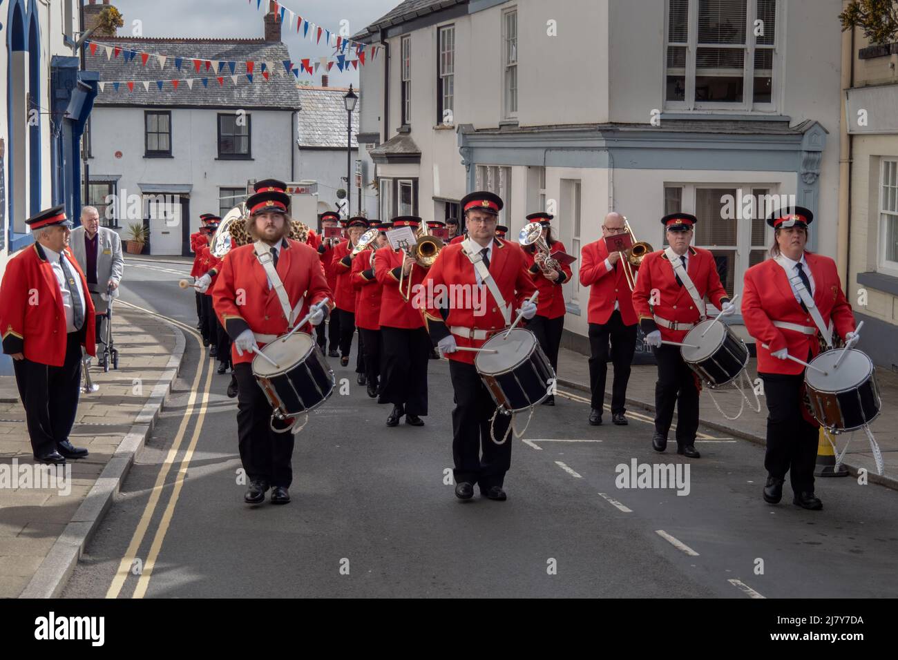 GREAT TORRINGTON, DEVON, UK - MAY 5 2022: The Torrington Silver Band ...