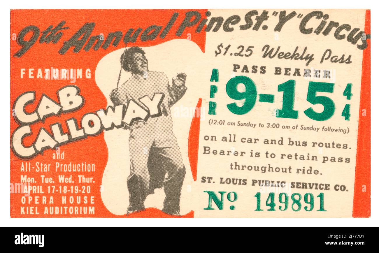 Cab Calloway Transit Pass Stock Photo - Alamy
