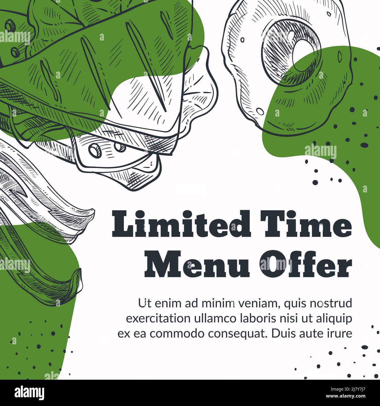 Meal time offer Stock Vector Images - Alamy