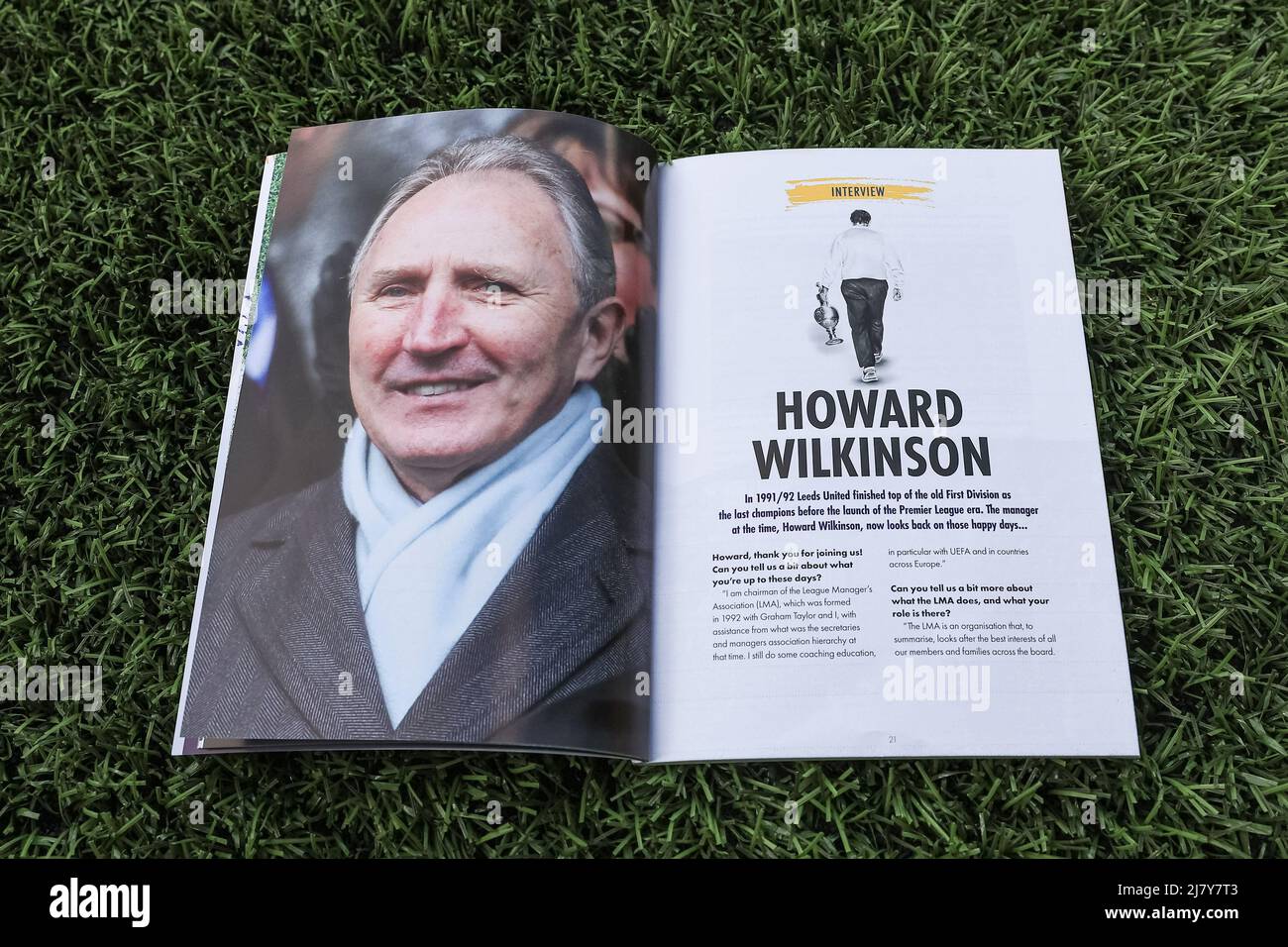 A Howard Wilkinson article in todays match day program to mark 30 years ...
