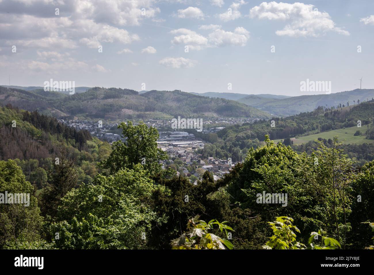 Castle Wittgenstein on the Hill of Bad Laasphe Stock Photo - Alamy