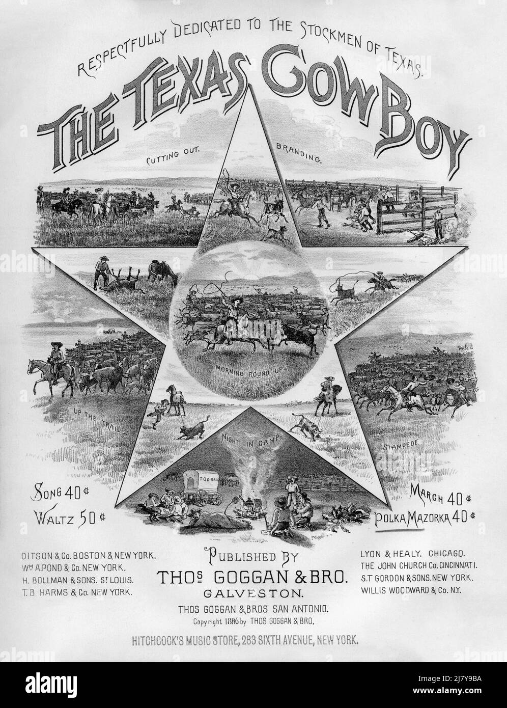 The Texas Cowboy Stock Photo - Alamy