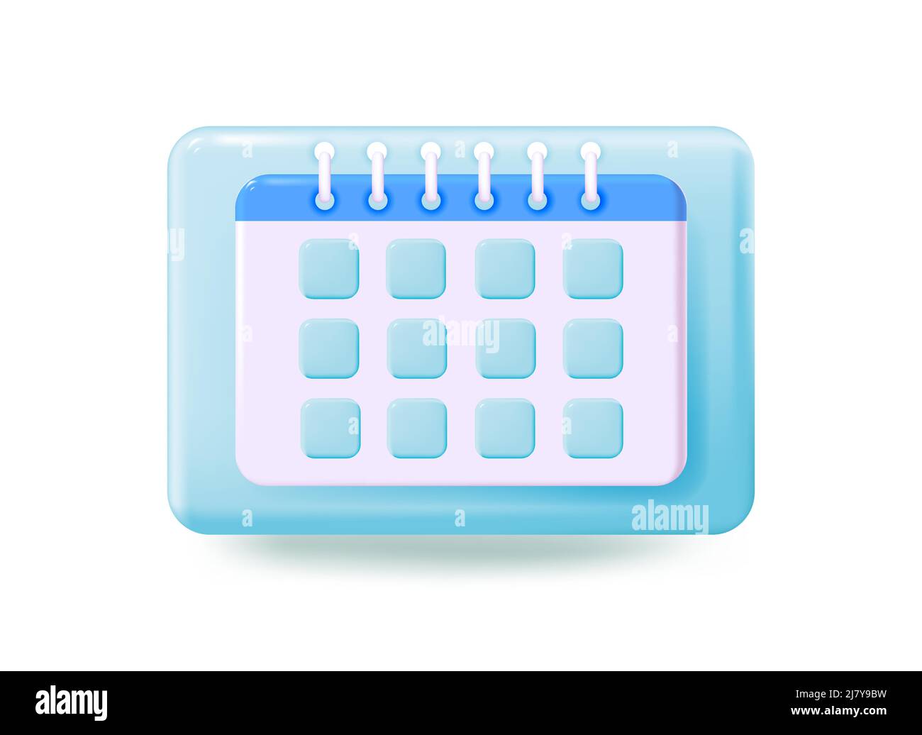 modern 3d calendar vector icon Stock Vector Image & Art - Alamy
