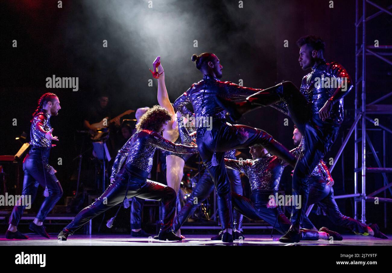 Sadler’s Wells Peacock Theatre, London, UK. 11 May 2022. Working dress ...