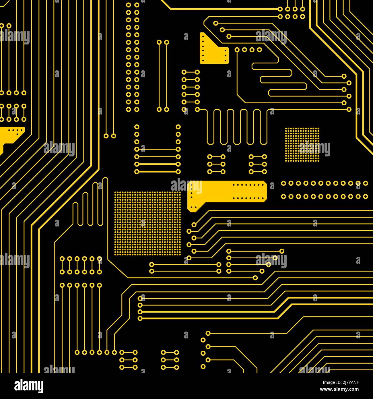 Circuit board connection digital technology background. Vector ...