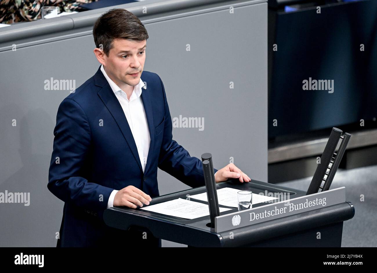 Berlin, Germany. 11th May, 2022. Marcus Faber (FDP) speaks to MPs at ...