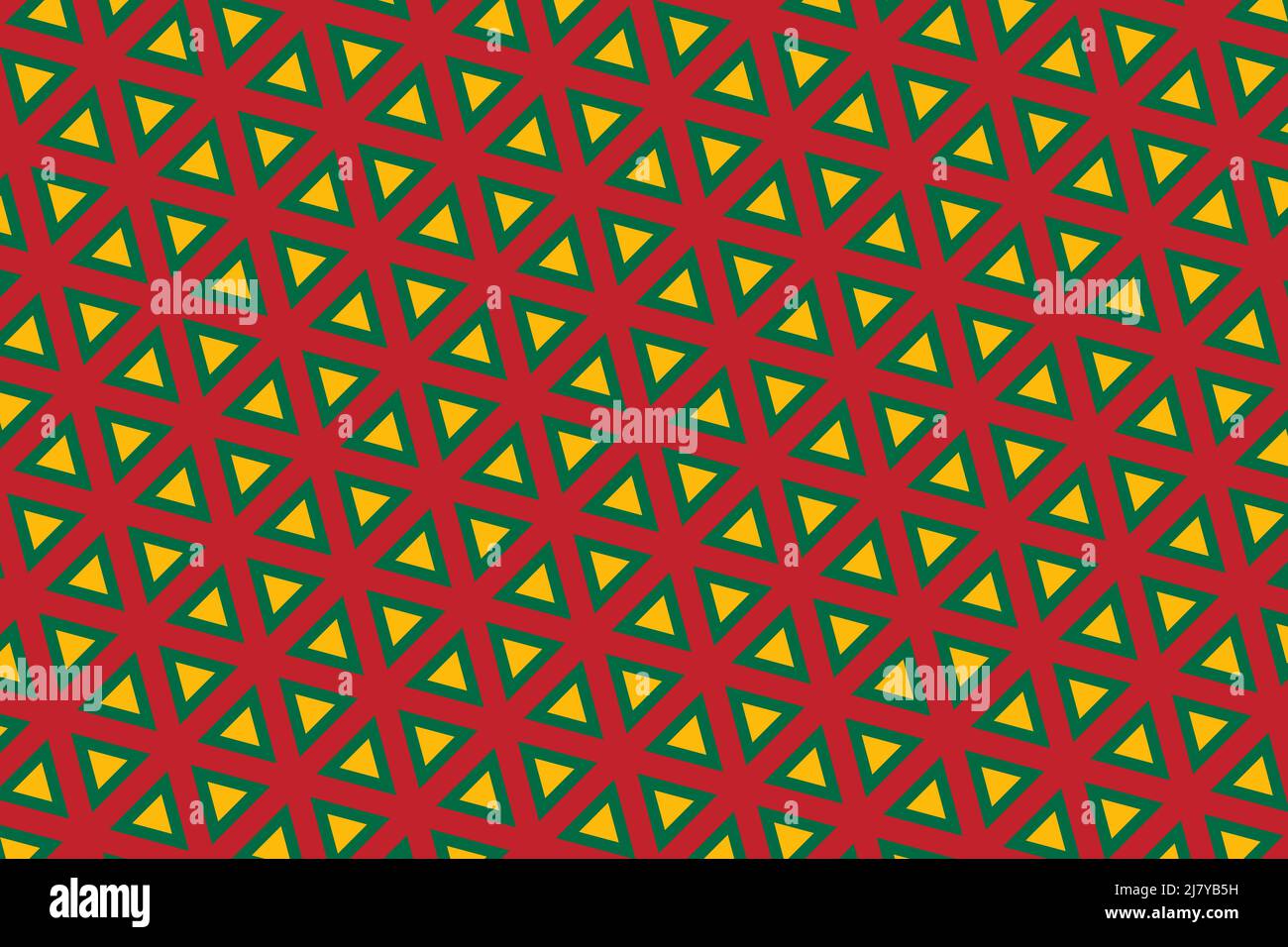 Geometric pattern in the colors of the national flag of Lithuania. The ...