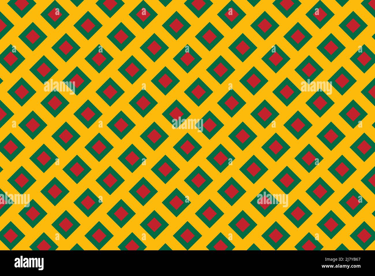 Geometric pattern in the colors of the national flag of Lithuania. The ...