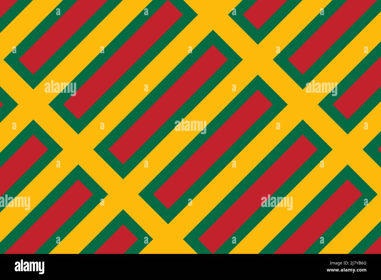 Geometric pattern in the colors of the national flag of Lithuania. The ...