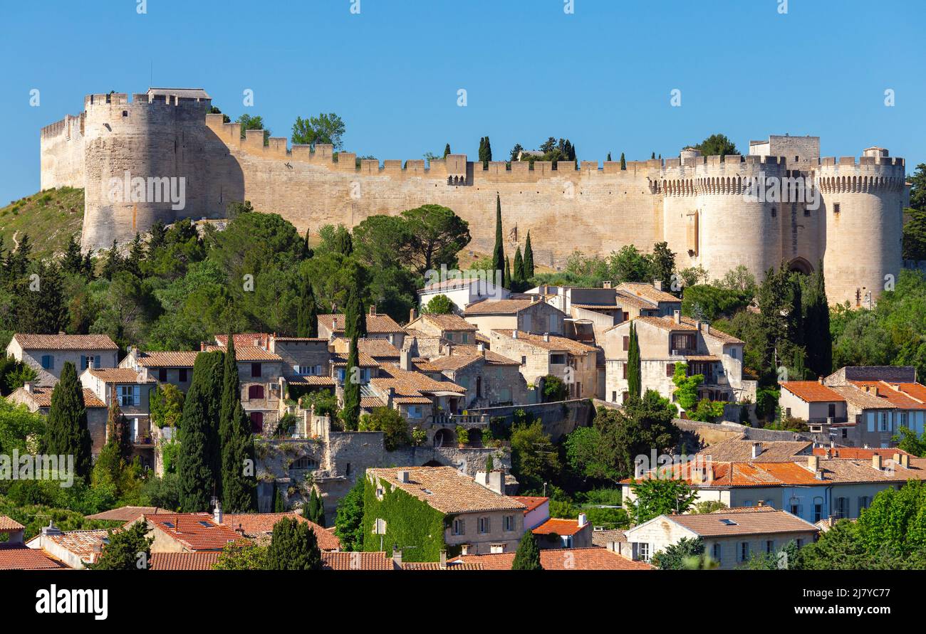 Aerial view of the fort St. Andrew. Avignon. France Provence Stock ...