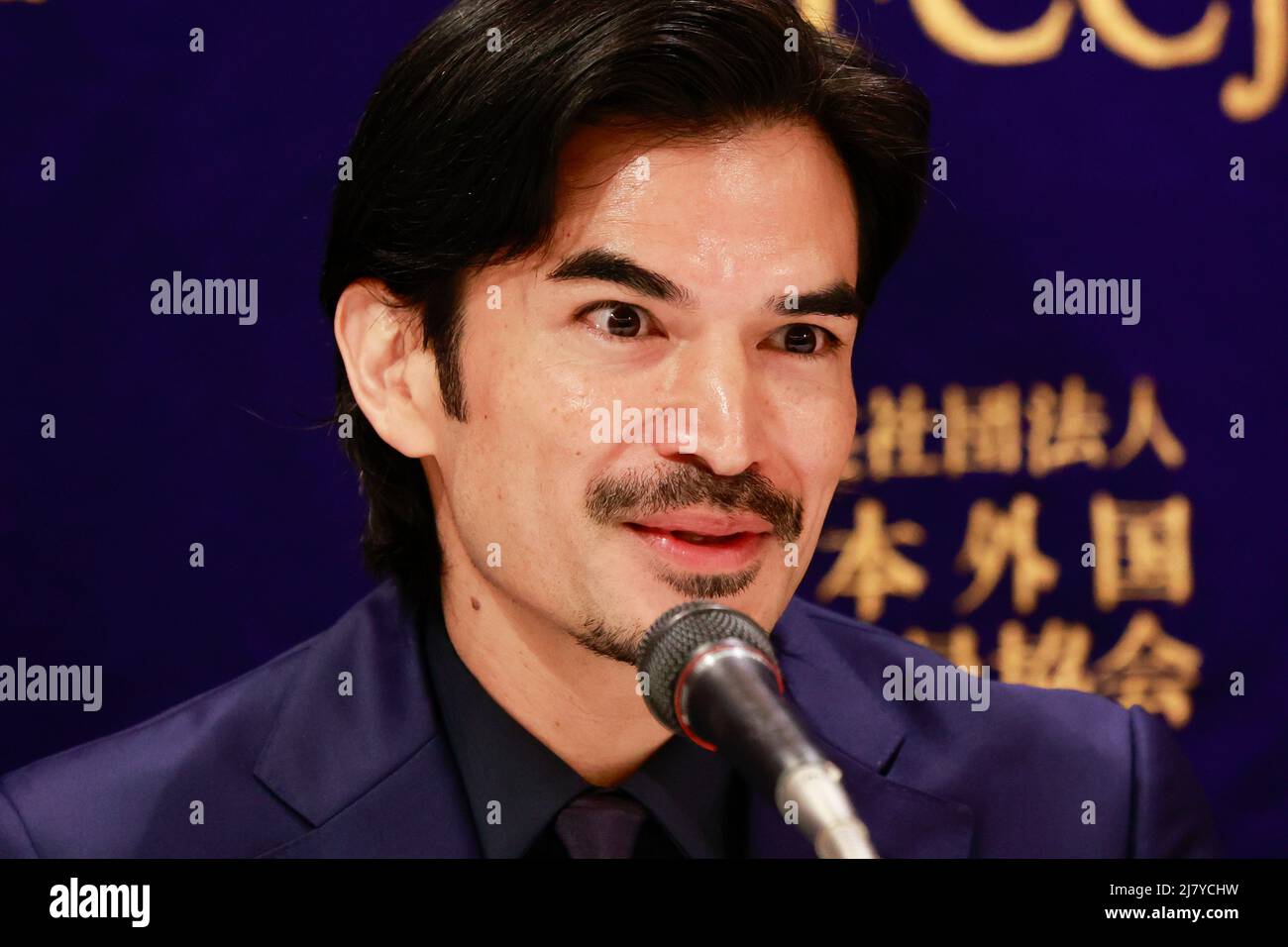 May 11, 2022, Tokyo, Japan: Actor Shogen speaks during a Q&A session ...