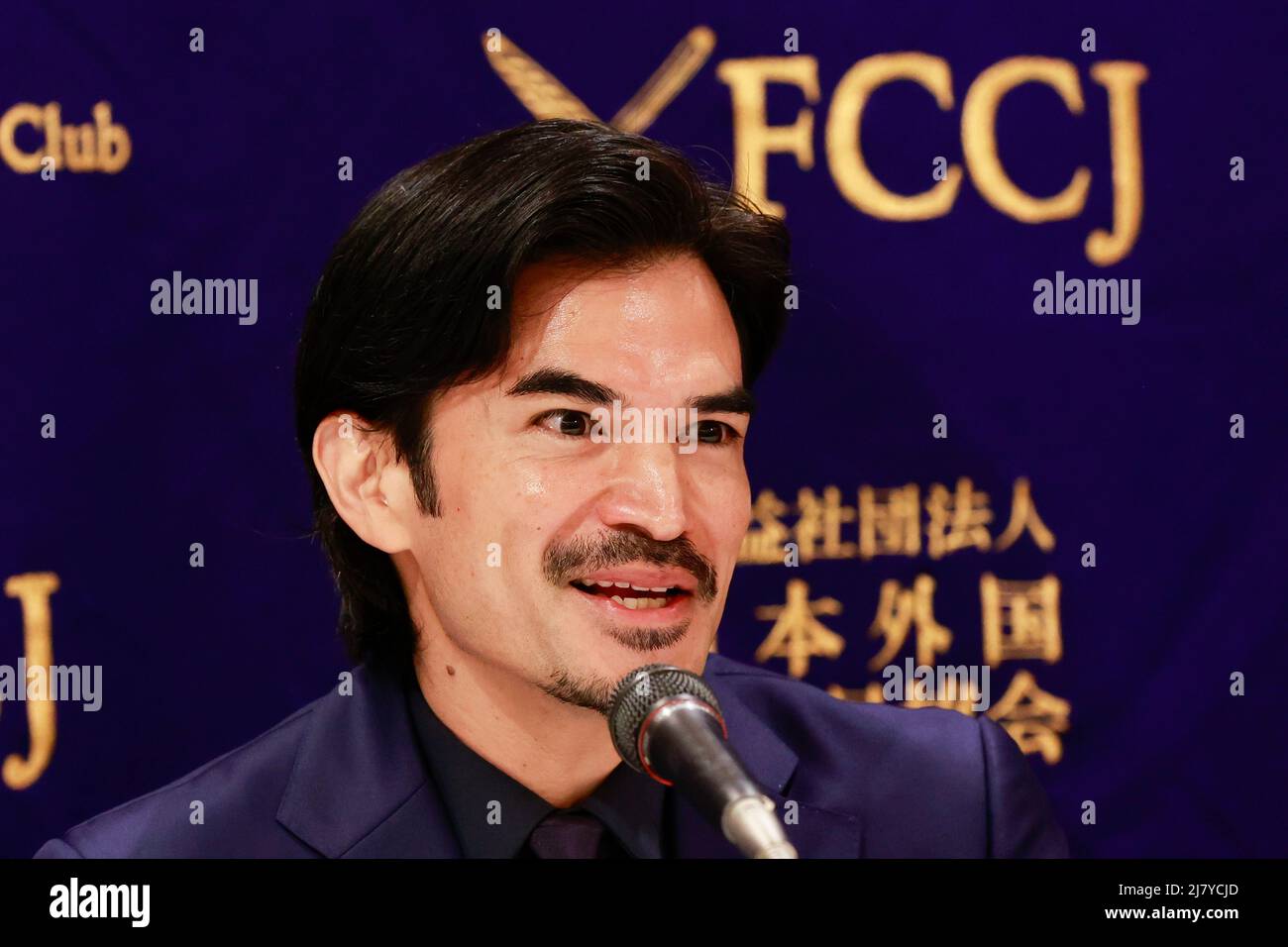 May 11, 2022, Tokyo, Japan: Actor Shogen speaks during a Q&A session ...