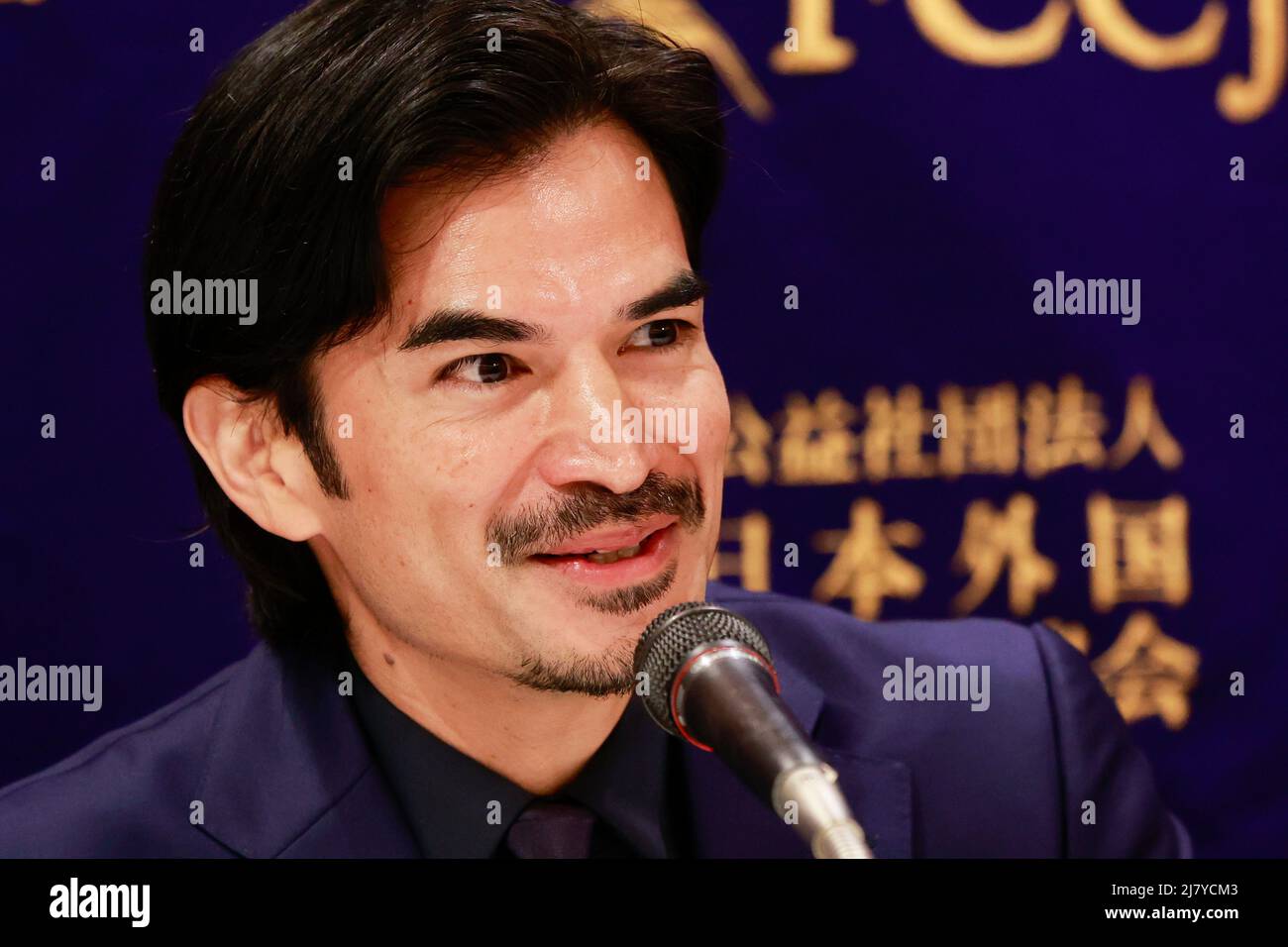 May 11, 2022, Tokyo, Japan: Actor Shogen speaks during a Q&A session ...