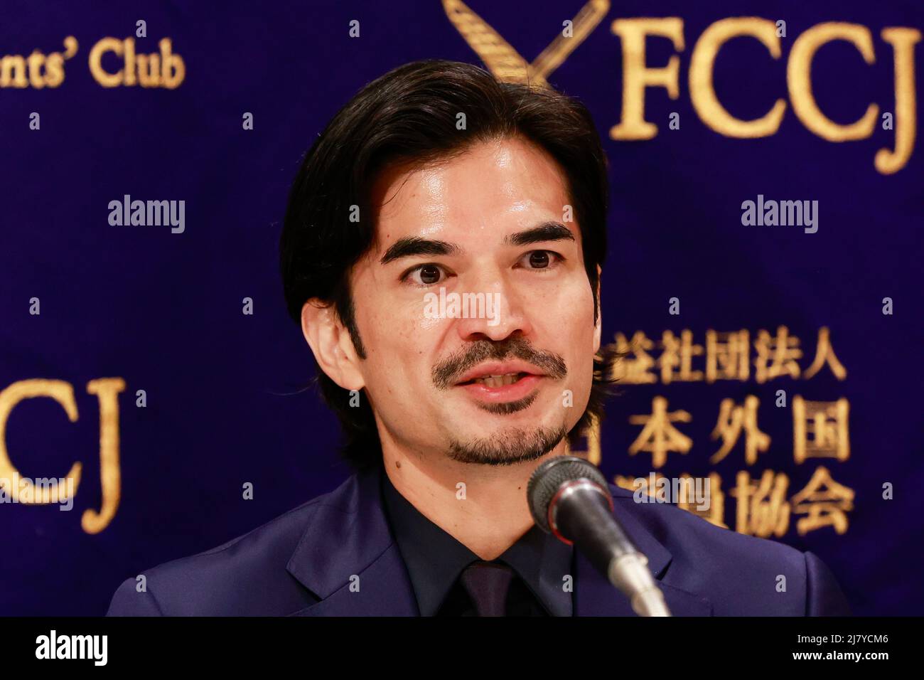 May 11, 2022, Tokyo, Japan: Actor Shogen speaks during a Q&A session ...