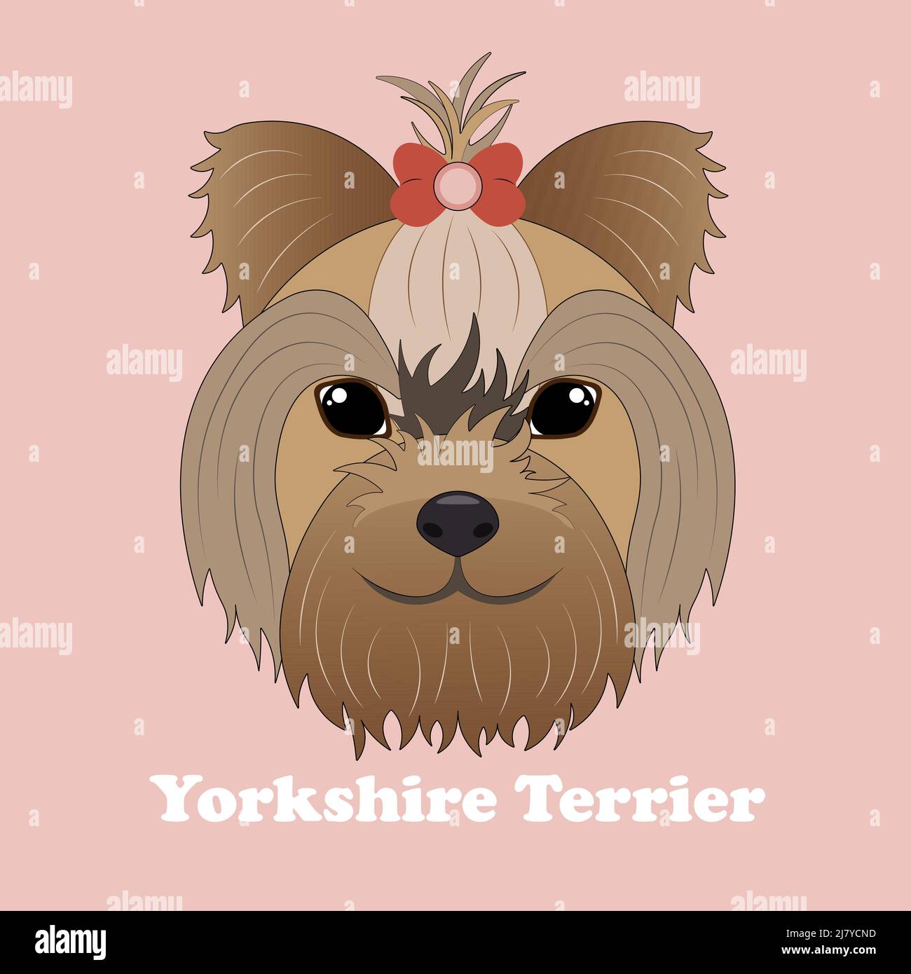 Small dog breed yorkshire Stock Vector Images - Alamy