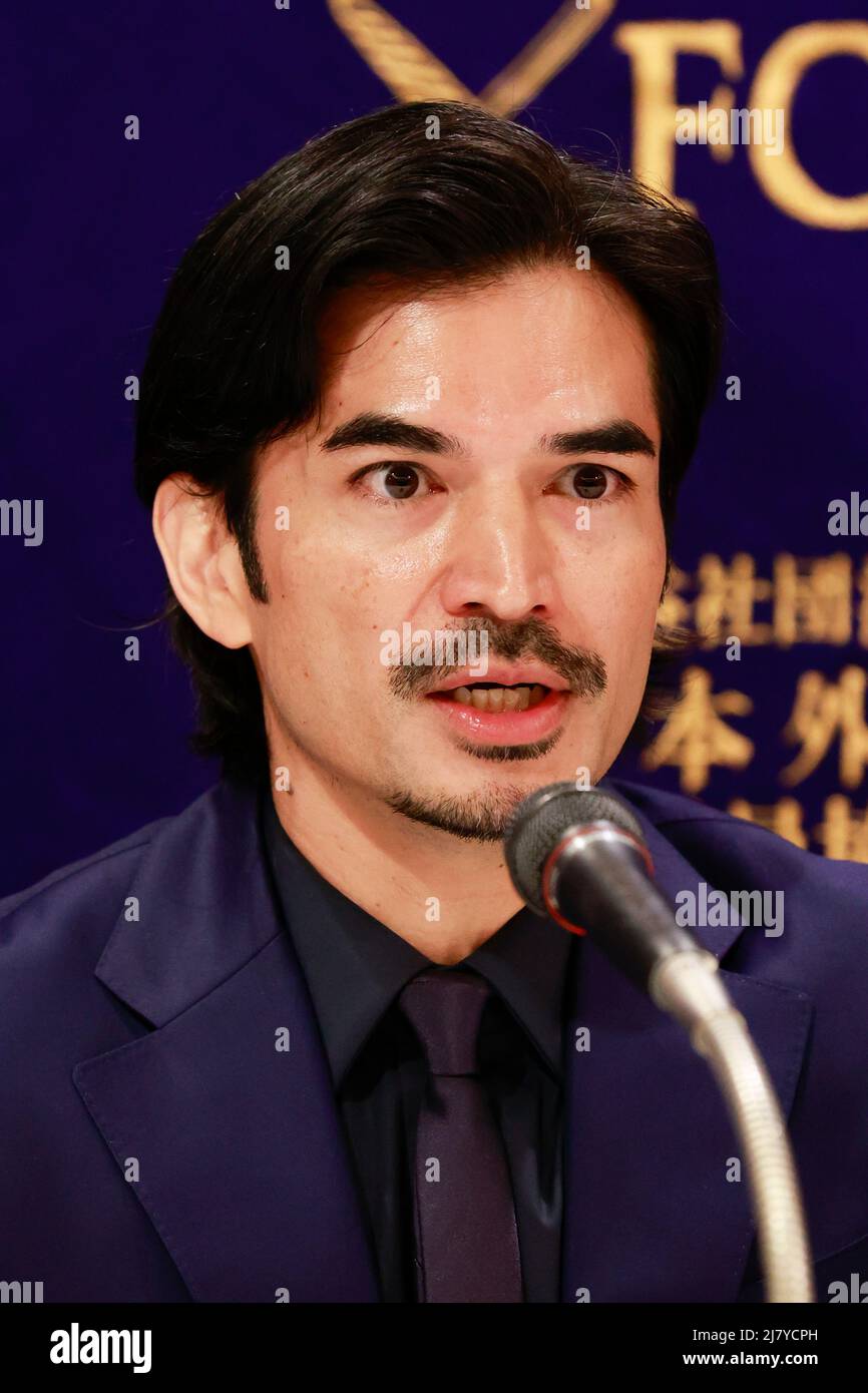 May 11, 2022, Tokyo, Japan: Actor Shogen speaks during a Q&A session ...