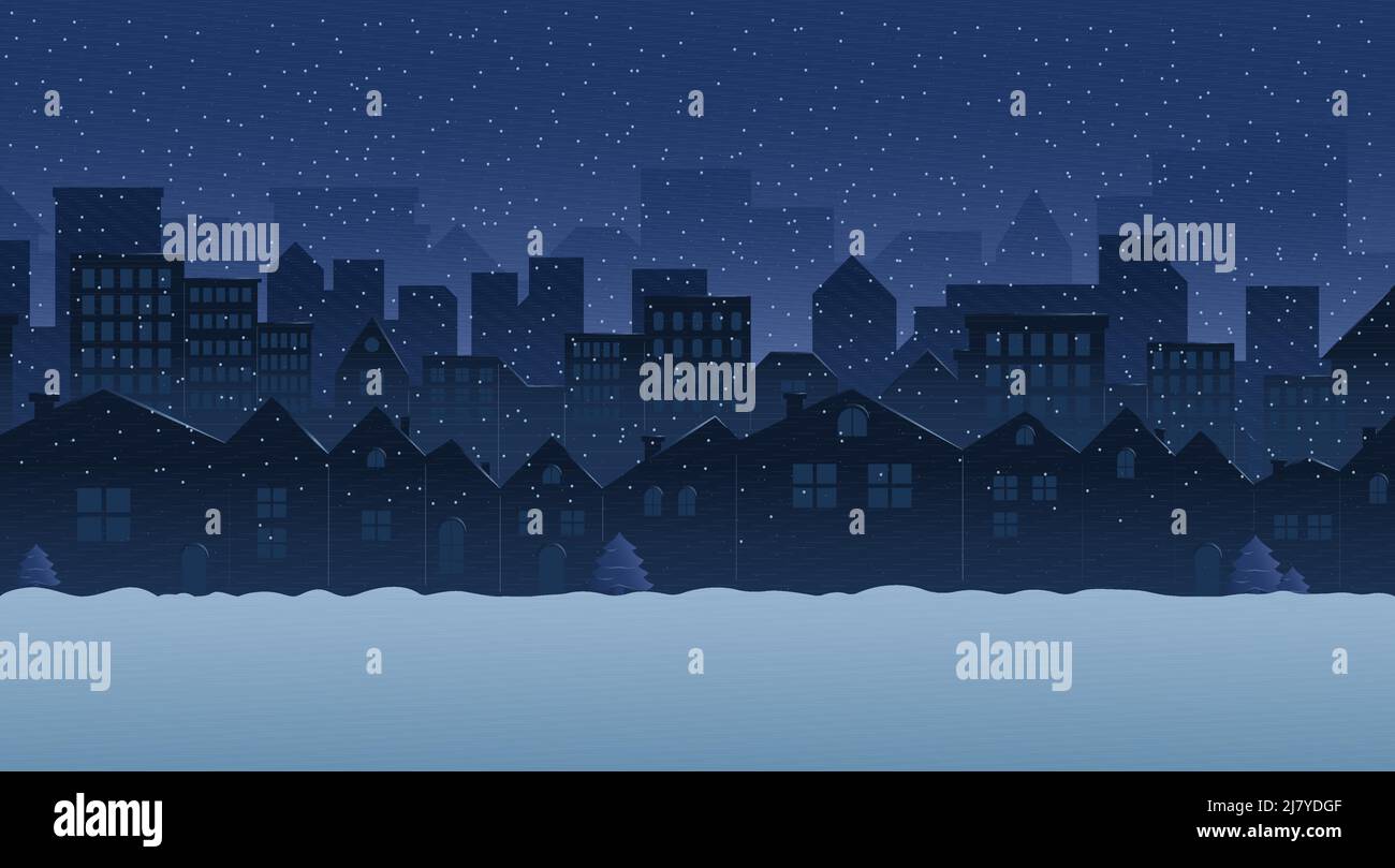 Suburban houses night Stock Vector Images - Alamy